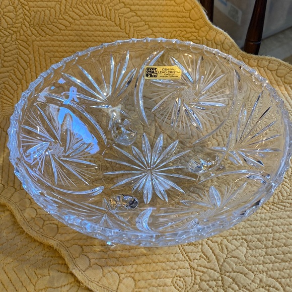Other | Fantastic Vintage 6s German Lead Crystal Footed Bowl Euc | Poshmark